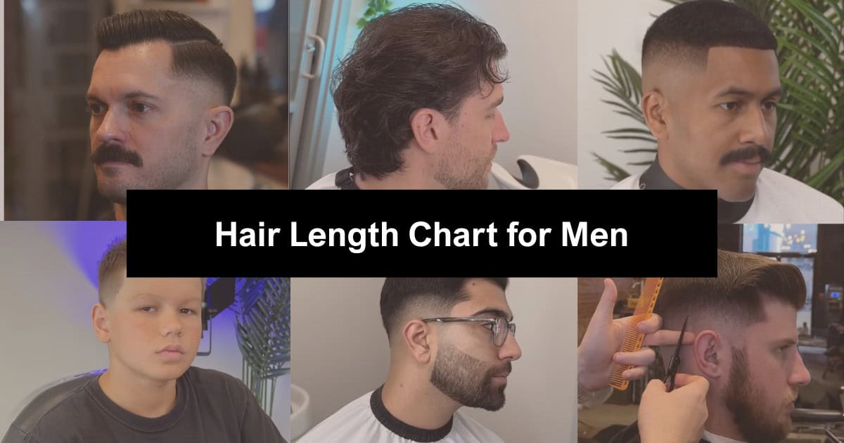 Hair Length Chart For Men: Guide To Clipper Numbers 2025